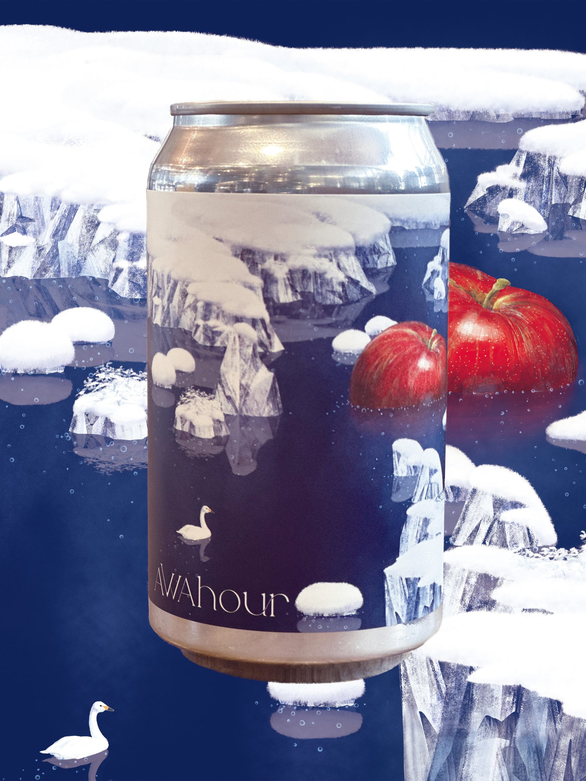 奥入瀬を閉じ込めた奥入瀬ビールの新商品 AWAhour〈あわあわー〉リリースしました｜パッケージデザイン - JItoZU 字と図[編集者+デザイナー]デザイン事務所